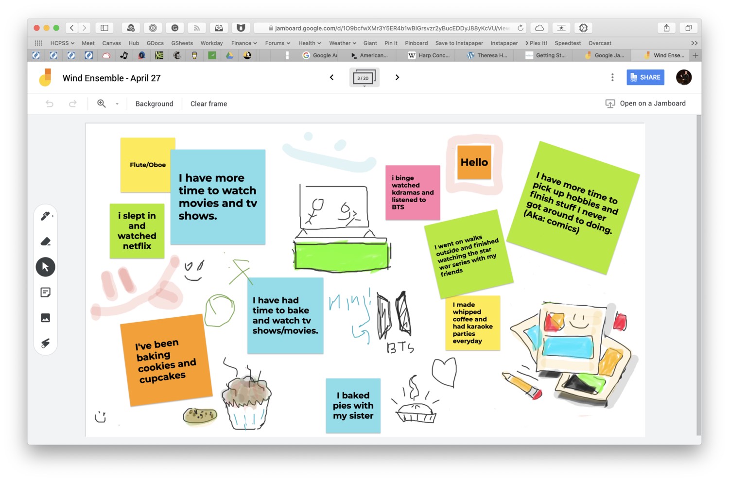 Jamboard Digital Professional Development Space